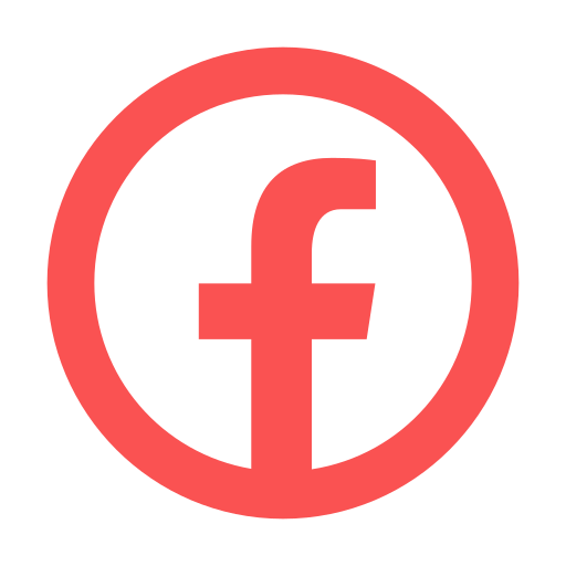 Facebook Logo Red Circle