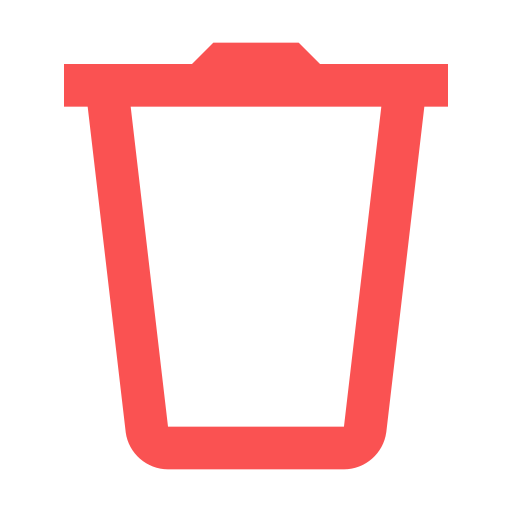 Red Delete Icon Svg