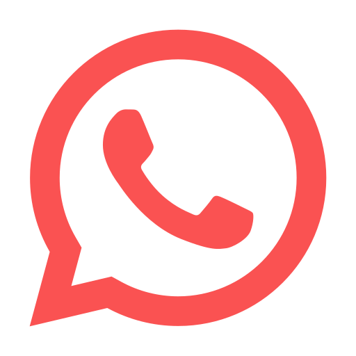 Red Whatsapp Logo HD Outline Flat Red Whatsapp Wa Whats App Logo Icon