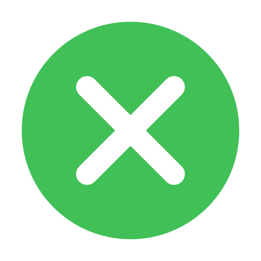 Cancel Button Image Green