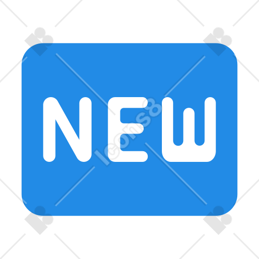 New Icon Png Blue