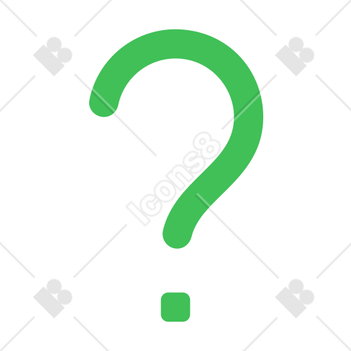 Icono De Pregunta Verde Símbolo De Pregunta Cursor Icono Animación