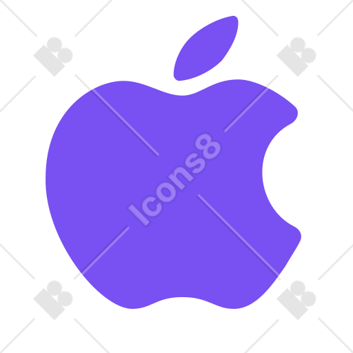 Cool Purple Apple Logo