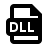 DLL icon in Cute Outline Style