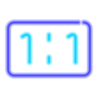 Original Size icon in Neon Style