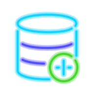 Add Database icon in Cute Outline Style