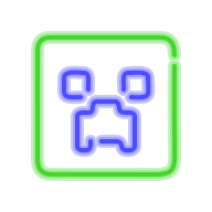 Minecraft Creeper icon in iOS Filled Style