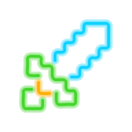 Minecraft Sword icon in Color Style