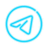 Telegram App icon in Cloud Style