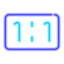 Original Size icon in Neon Style