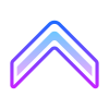 Chevron Up icon in Gradient Line Style