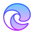Microsoft Edge icon in Gradient Line Style