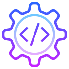 Backend Development icon in Gradient Line Style