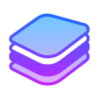 BlueStacks icon in Gradient Line Style