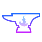 CurseForge icon in Gradient Line Style