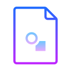 Google Drawing icon in Gradient Line Style