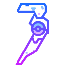 Honkai 3rd Impact icon in Gradient Line Style