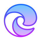 Microsoft Edge icon in Gradient Line Style