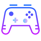 Nintendo Switch Pro Controller icon in Gradient Line Style