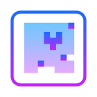 Undertale Logo icon in Gradient Line Style
