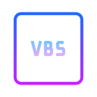 VBS icon in Gradient Line Style