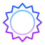 AccuWeather icon in Gradient Line Style