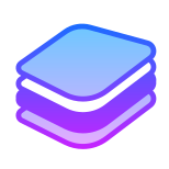 BlueStacks icon in Gradient Line Style