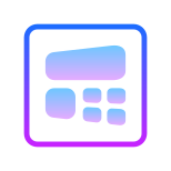 Color Widgets icon in Gradient Line Style