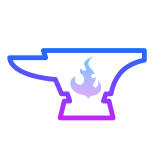 CurseForge icon in Gradient Line Style