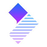 Filmora icon in Gradient Line Style