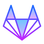 Gitlab icon in Gradient Line Style
