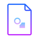 Google Drawing icon in Gradient Line Style