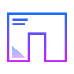NetApp icon in Gradient Line Style
