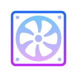 Pc Building Simulator icon in Gradient Line Style