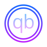 Qbittorrent icon in Gradient Line Style