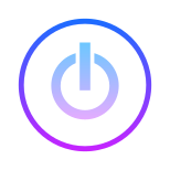 Toggl App icon in Gradient Line Style