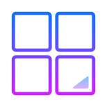 Windows 11 icon in Gradient Line Style