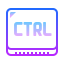 Ctrl icon in Cute Outline Style