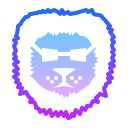 Badlion Icon im Doodle Stil