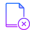 Delete File Icon - Free Download, PNG and Vector