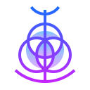 Elden Ring icon in Gradient Line Style