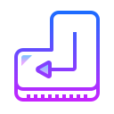 Enter Key icon in Cute Color Style