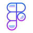 Figma icon in Color Hand Drawn Style