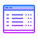 Transaction List icon in Ice Cream Style
