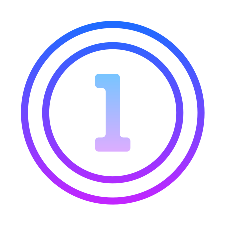 1st icon in Gradient Line Style