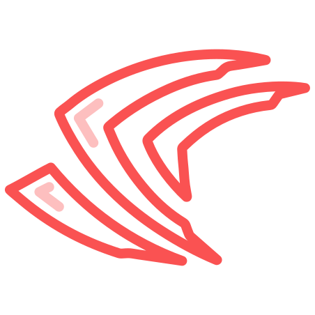 NVIDIA GeForce icon in Gradient Line Style