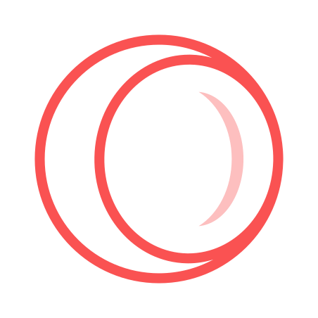 Icono de Opera GX estilo Gradient Line