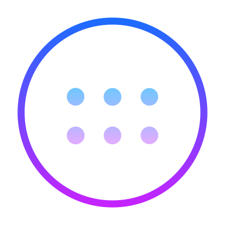 Android App Drawer icon in Gradient Line Style