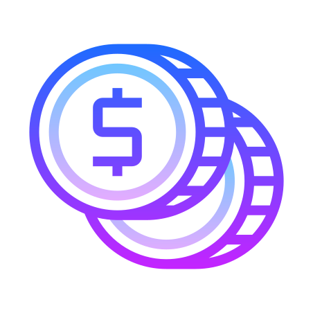 Average Price icon in Gradient Line Style