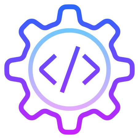 Backend Development icon in Gradient Line Style